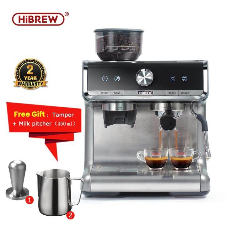 HiBREW Express Espresso Coffee Machine,19 Bar Cafetera Commercial Level ...