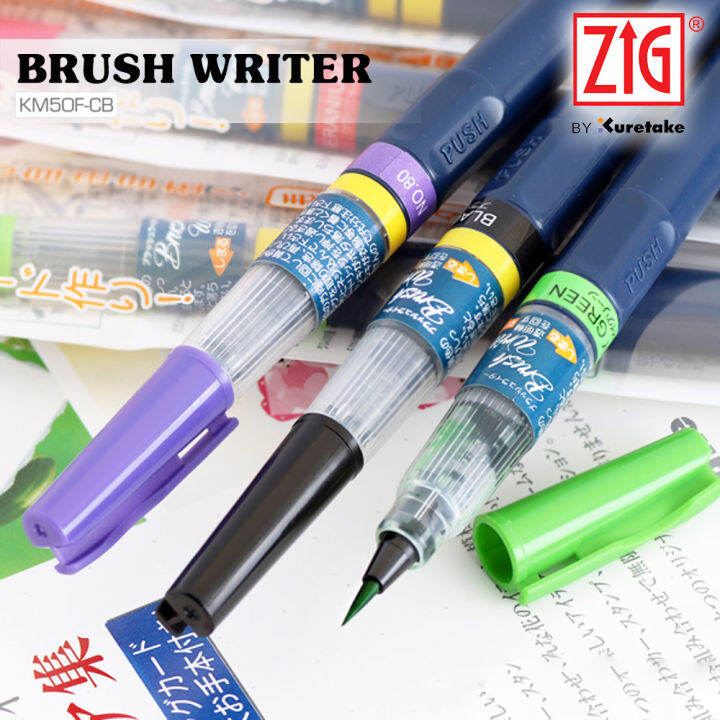 ZIG Kuretake Brush Writer Pen Marker for Calligraphy, Lettering ...