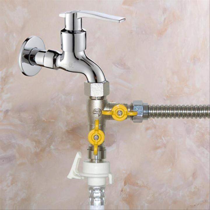 Faucet union ball valve 4-quarter angle valve inner wire toilet F-type ...