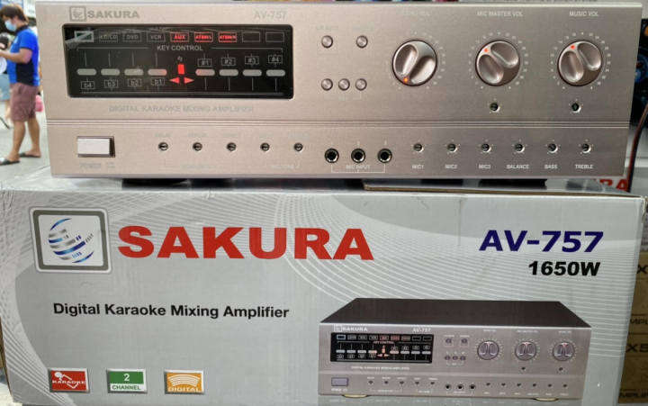 Sakura Amplifier Av- 757 1650 Watts x2 | Lazada PH