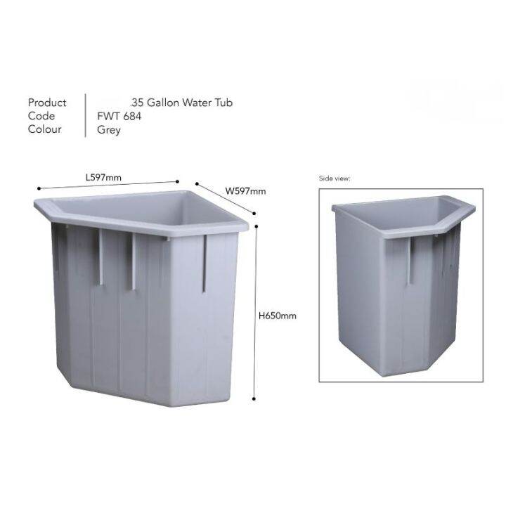 TONG AIR SUDUT / 35GALLON WATER TUB / BEKAS AIR SUDUT / TONG SIMPAN AIR ...