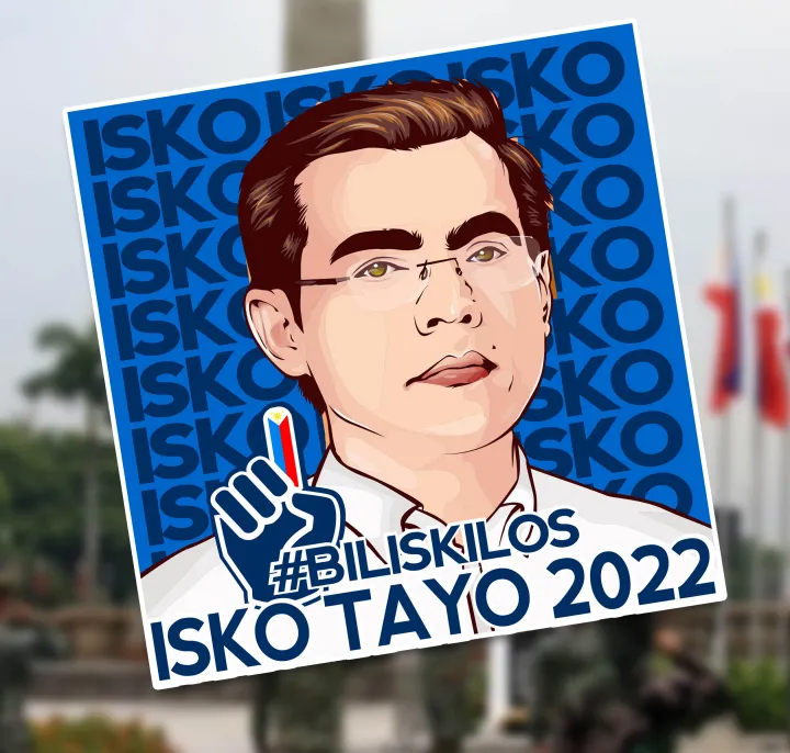 ISKO MORENO FOR PRESIDENT STICKER | BILISKILOS ISKO 2022 | ISKO MORENO ...