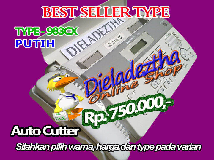 Mesin Fax Panasonic KX-FT Series, Auto Cutter Faximile, Bekas Pakai ...