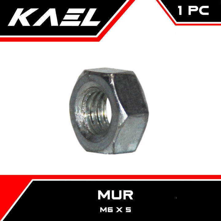 Mur M6 X 5 Kunci 10 Untuk Berbagai Keperluan M 6x5 6 x 5 M6 x 5 K10 Nut | Lazada Indonesia