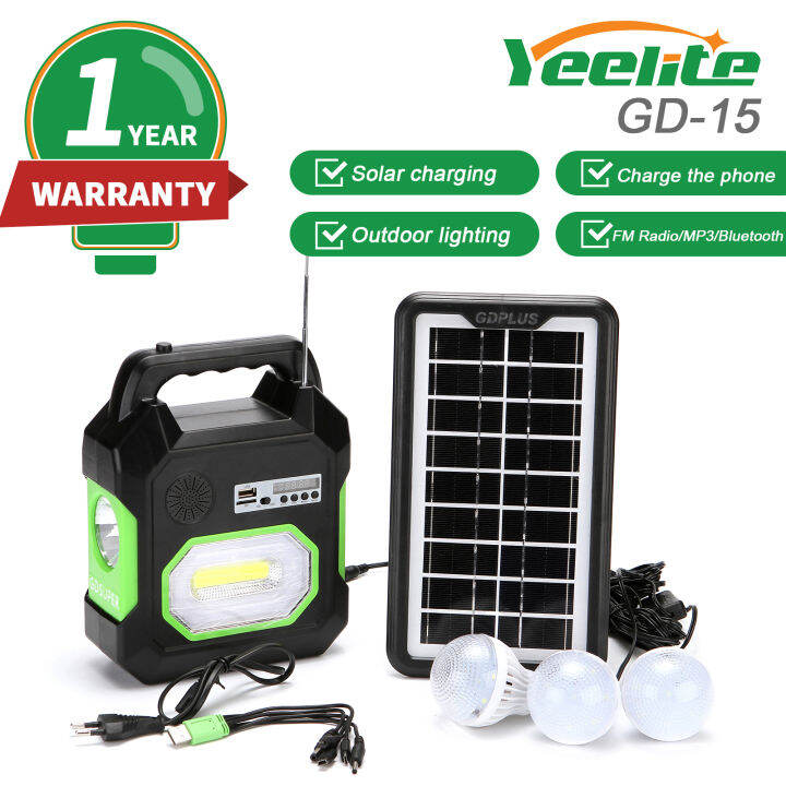 Portable Solar Lighting System GD Plus GD-15 New GDLite | Lazada PH