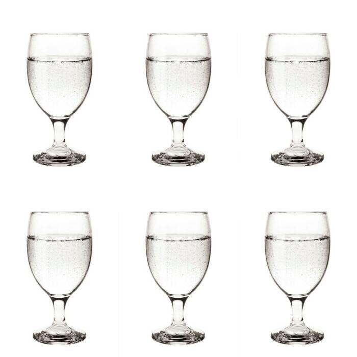 Gelas Wine / Gelas Kaki / Gelas Goblet/ Gelas (Home Pack 6pcs ...