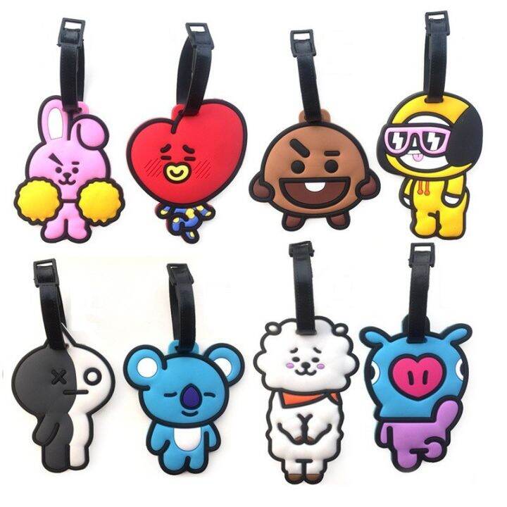 KPOP Bangtan Boys Keychain BTS BT21 TATA CHIMMY COOKY RJ KOYA MANG SHOOKY Luggage Tag | Lazada PH