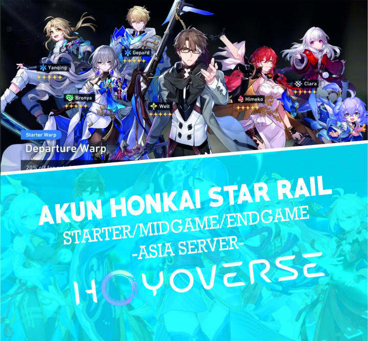 STARTER Asia B5 HONKAI STAR RAIL Seele, Jingyuan, Silverwolf, Luocha ...