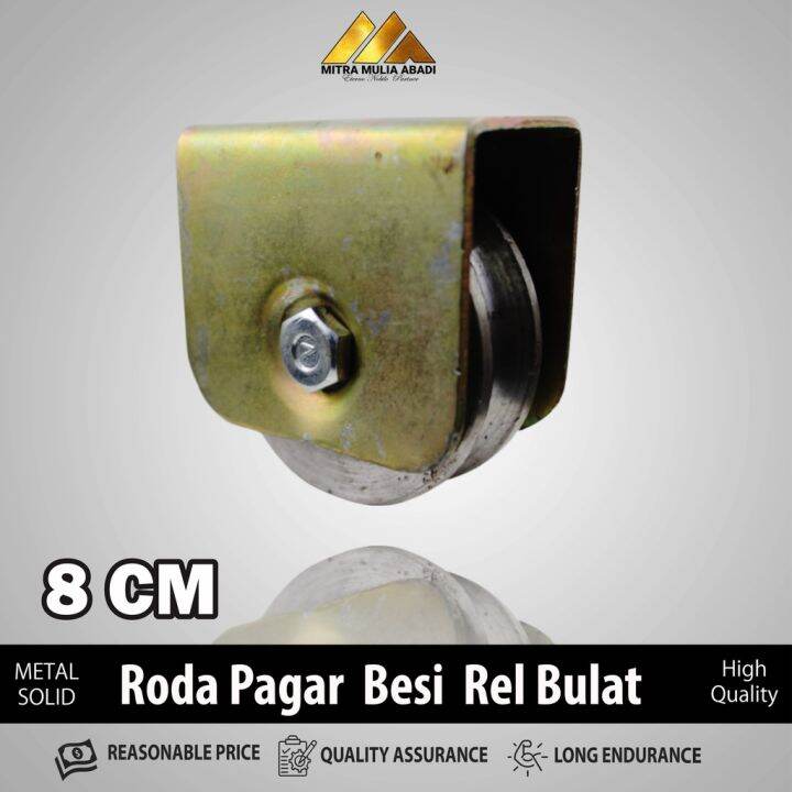 RODA PAGAR BESI REL BULAT | Lazada Indonesia