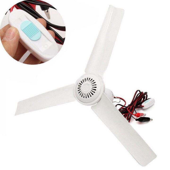 Ceiling Emergency Fan 12V Solar 3 Blade Powerful Caravan Camping w ...