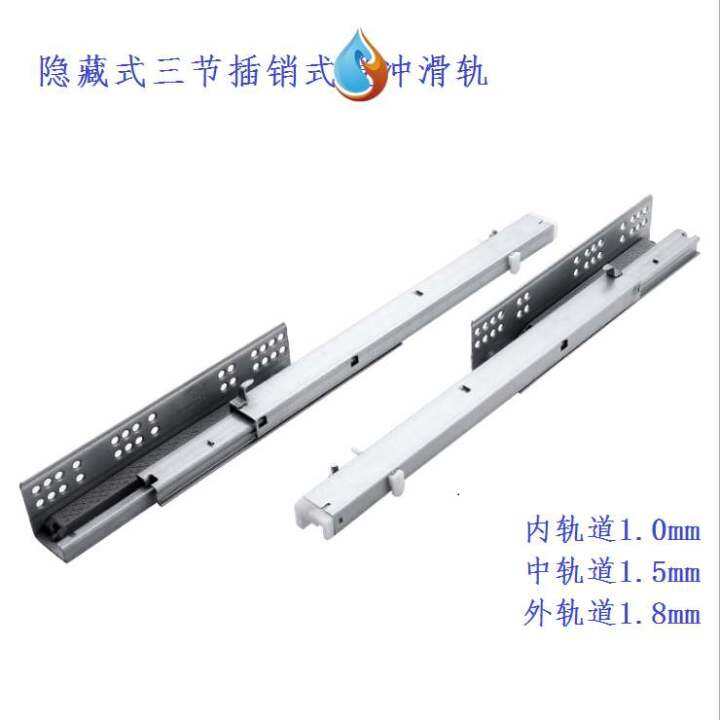 . Kitchen cabinet drawer slide cupboard guide track runway slide track ...