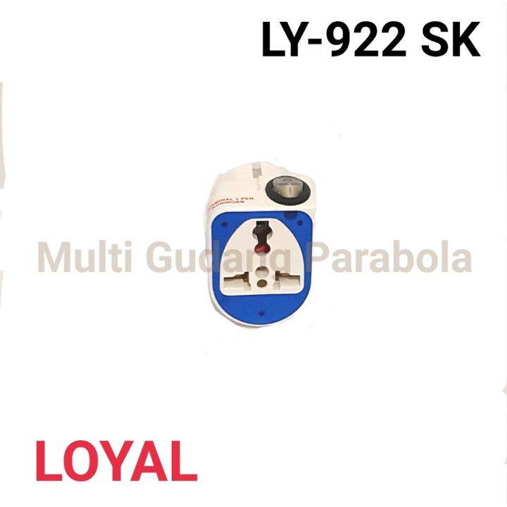 Steker Serbaguna Oversteker Kaki Tiga + Saklar Loyal LY-922 SK | Lazada ...