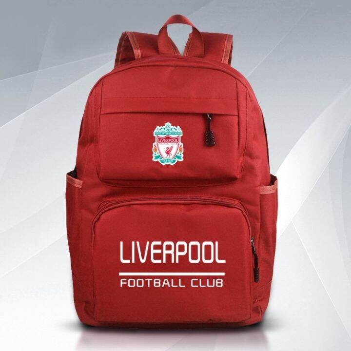 สต็อกพร้อมแล้ว! Liverpool FC โลโก้กระเป๋าเป้สะพายหลัง Gerald Henderson ...