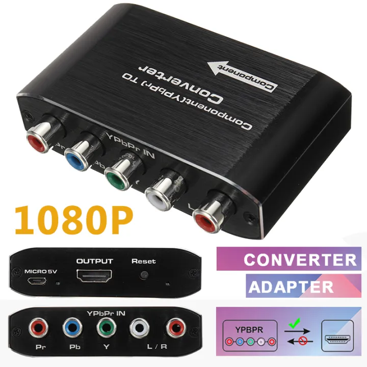 New RGB RCA VGA to HDMI-compatible AV Component Converter Box YPbPr to ...