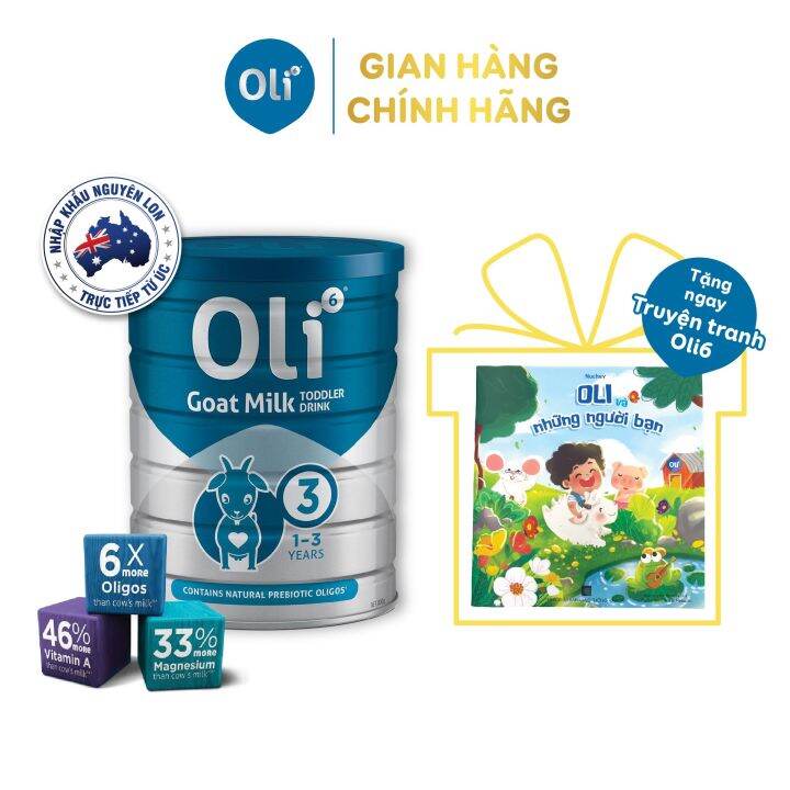Sữa Dê Oli6® Dairy Goat Toddler Milk Drink 800g dành cho trẻ trên 1 tuổi | Lazada.vn