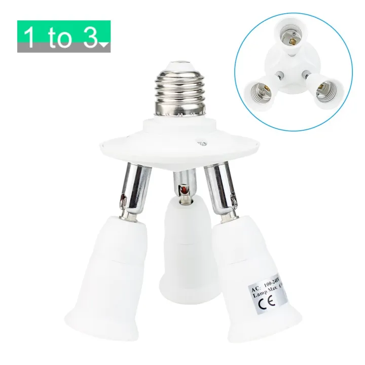 1/3/4/5 in 1 Light Socket Bases E27 Adapter Converter Holder Flexible ...