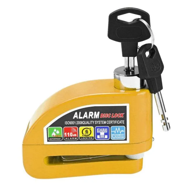 2022 Best Motorcycle Alarm Lock Motorbike Anti-Theft Alarm Wheel Disc ...