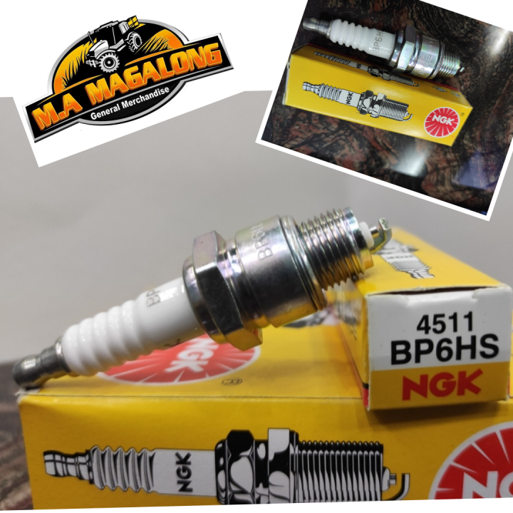 NGK BP6HS/B7HS SPARK PLUG ( FOR 2 STROKE ENGINE ) KAWASAKI HD3 ,YAMAHA ...