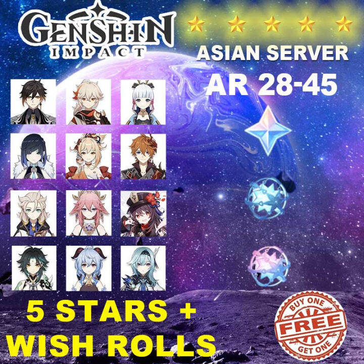 【BUY ONE TAKE ONE】Genshin Impact ID【BUY ONE TAKE ONE】 Limited 5 ...