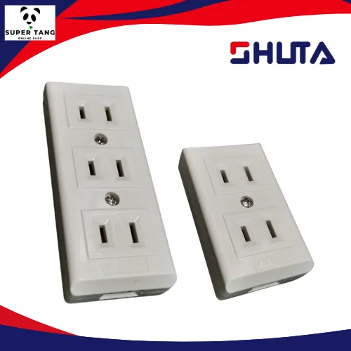 SHUTA Surface Type Flat Pin Outlet Ivory (10A-250V) | Lazada PH