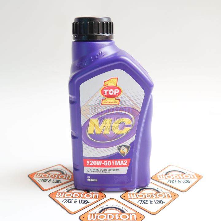 Oli Motor Top One 1 MC SAE 20W-50 JASO MA2 0.8 Liter / 800 ML | Lazada ...