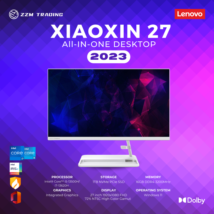 Lenovo Xiaoxin 27 all-in-one desktop Core i5/i7 13th Gen 16GB DDR4 1TB ...