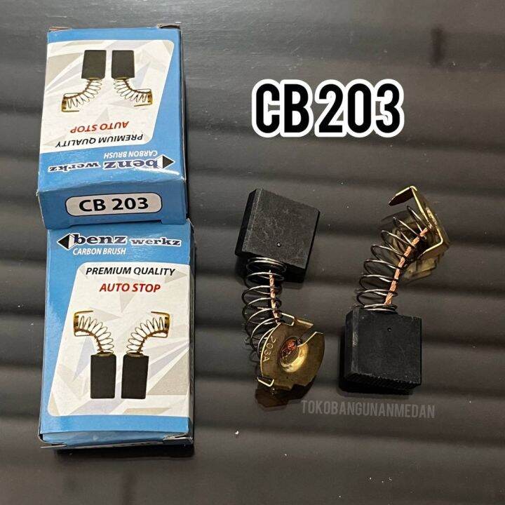 CARBON BRUSH BENZ CB 203 / COL KOL ARANG CUT OFF MESIN GERINDA / GRENDA DUDUK MAKITA | Lazada ...