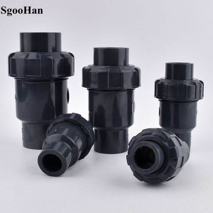 [DUO JINKE] 20 63mm UPVC Single Union Dark Gray Check Valve Garden ...