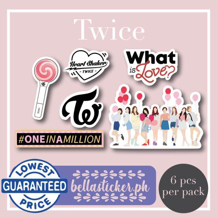 CRm*GLITTER LAMINATED* TWICE STICKER PACK (MORE & MORE FEE SPECIAL KPOP ...