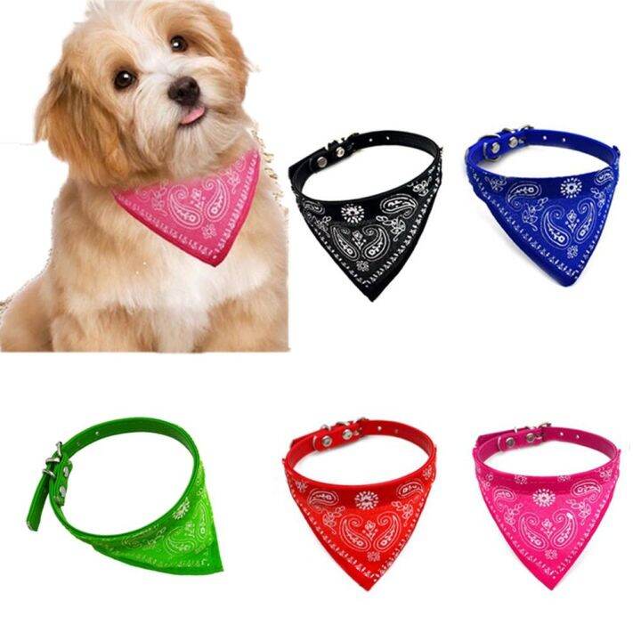 DGFDF ผ้าพันคอแบบสามเหลี่ยมคอปกเสื้อแมวทำจาก PU ปรับได้สำหรับคอลูกสุนัข ...