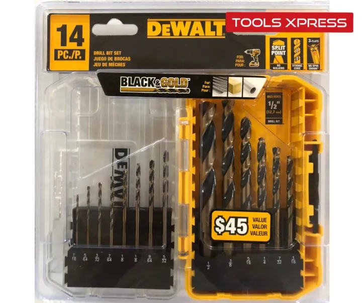 DeWALT DWA1184 Drill Bit Set 14 pcs BLACK & GOLD | Lazada PH