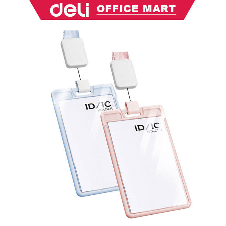 Deli ID card holder Tali Penggantung Teleskopik Gantungan Kartu Nama ...