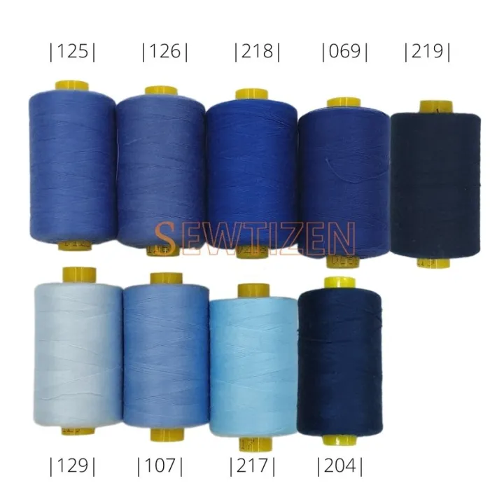 1000 meter Dolphin Thread/Benang Brand Dolphin Blue Color |Sewtizen ...