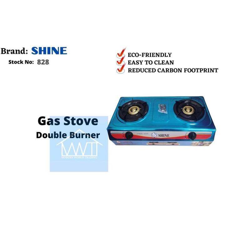 Double Burner Shine Gas Stove #828 | Lazada PH