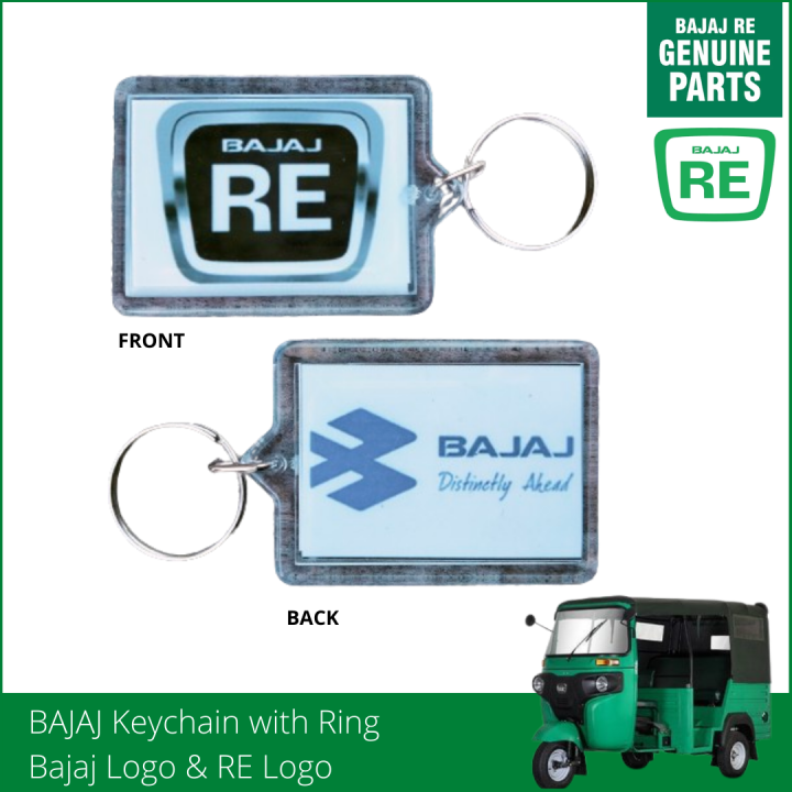 1PC Keychain for Bajaj RE Model Acrylic Clear Plastic Original Key ...