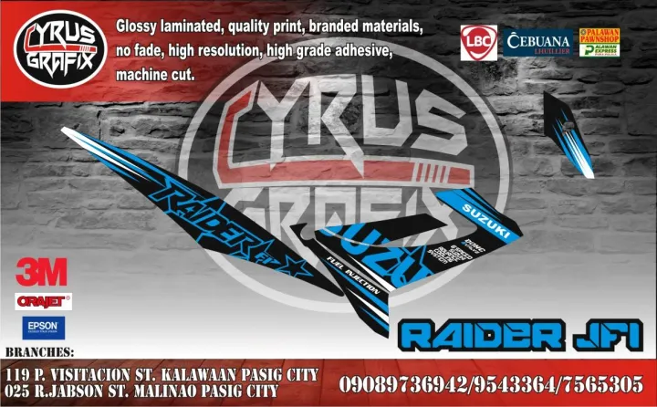 Raider J fi 115 decals | Lazada PH
