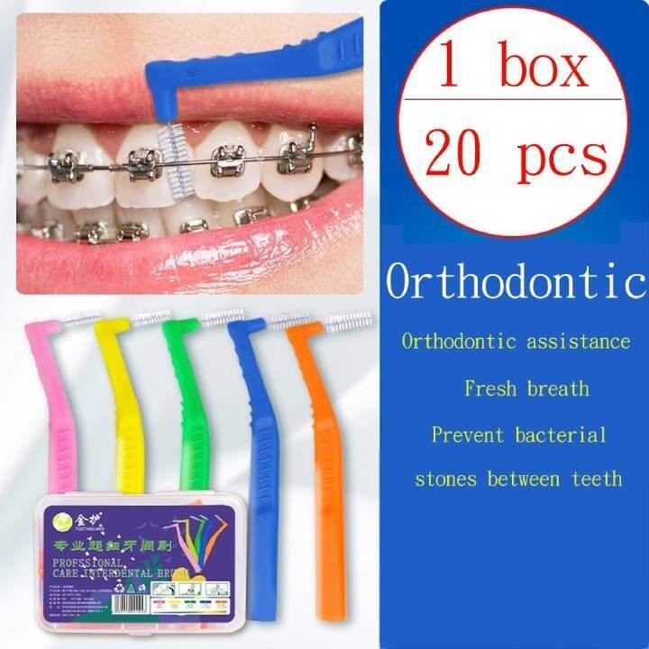Pretty 0.6mm-1.5mm TEPE Angle Interdental Brushes Between Teeth–Braces ...
