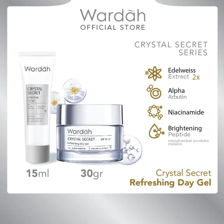 Wardah Crystal Secret Refreshing Day Gel | Lazada Indonesia