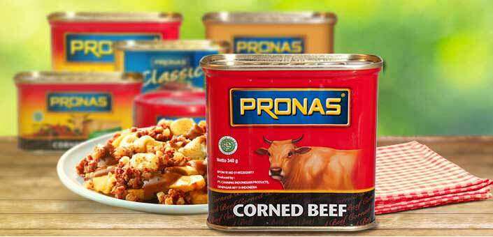 Kornet Daging Sapi Kaleng Pronas Corned Beef 340grm 100% HALAL | Lazada ...