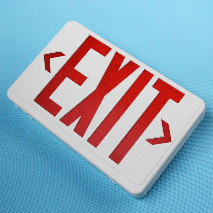 Compact Illuminated Electric Led Hardwired Letter Exit Sign Safe ...