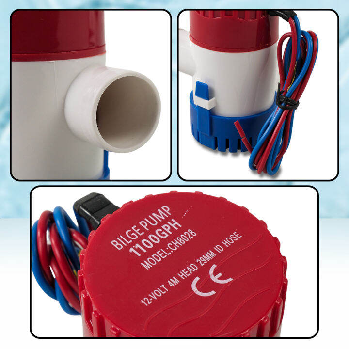 Pompa Air Mini Serbaguna Submersible Water Bilge Pump 12 V - CH8028 ...
