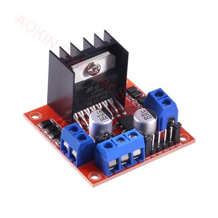 【CW】 L298N driver board module stepper motor smart car robot breadboard ...