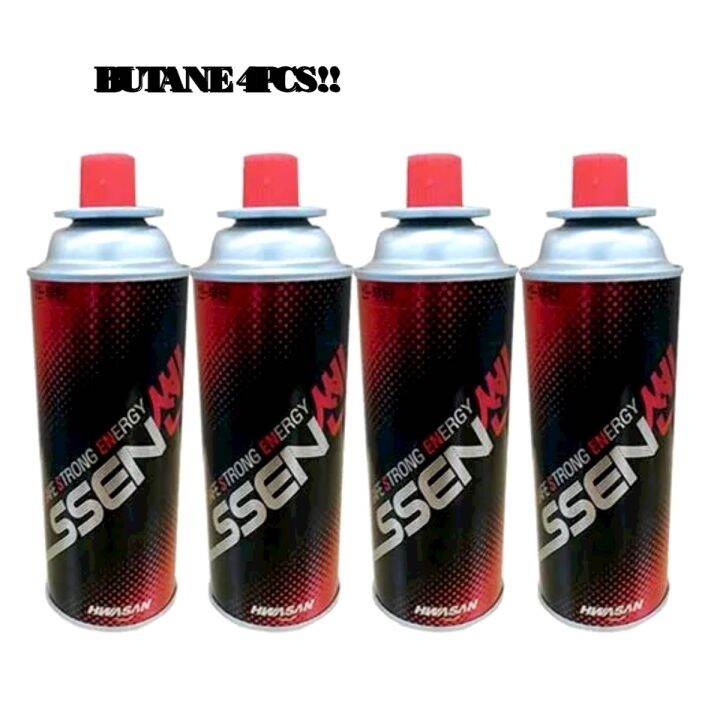 MAXSUN/OK PLUS/ HWASSEN Safe butane 220g (4pcs) for portable gas stove ...