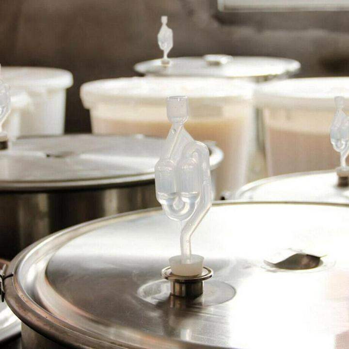 Home Brew Fermenter Seal Valve S-Shape Airlocks Food Grade One-way ...
