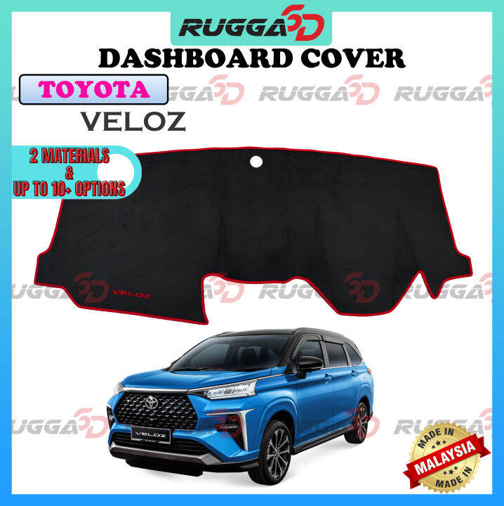 Dashboard Cover Toyota Veloz High Quality Fabric & Leather Custom Made ...