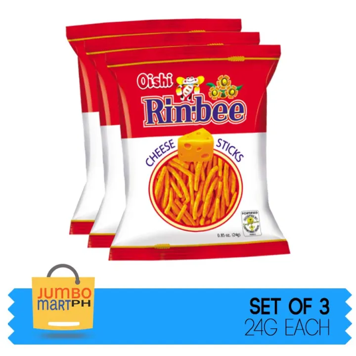 OISHI RINBEE CHEESE STICKS 24G / SET OF 3 | Lazada PH