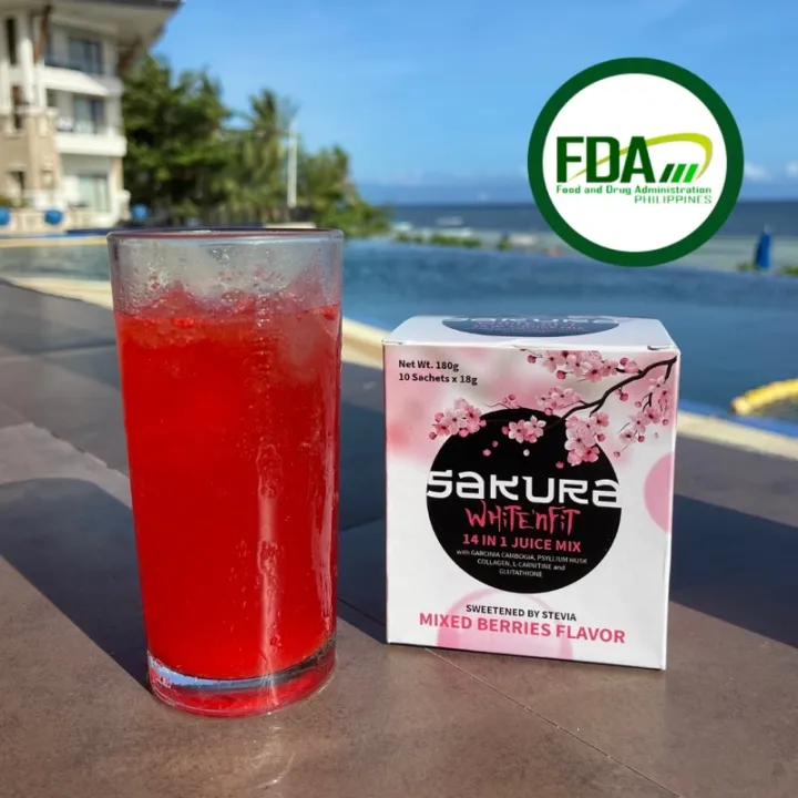 【In Stock】 Sakura Whiten Fit Whitening and Slimming Healthy Juice Drink ...