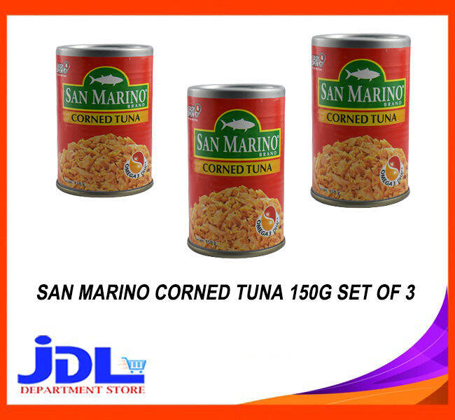 JDL SAN MARINO CORNED TUNA (RED ) 150G(SET BY 3) | Lazada PH