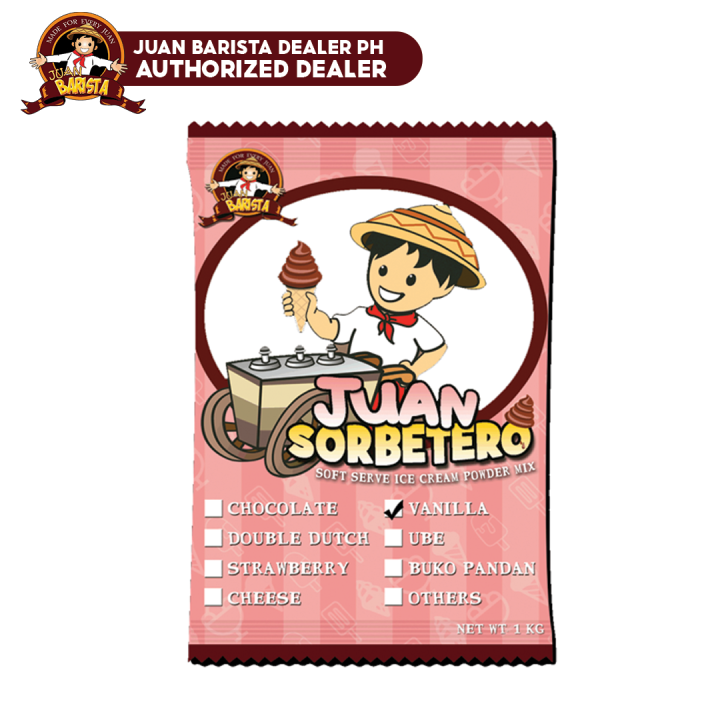 Juan Sorbetero Vanilla Soft Serve Ice Cream Powder Mix 1 kilogram ...