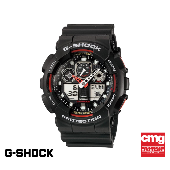 Casio นาฬิกาข้อมือผู้ชาย G Shock Youth รุ่น Ga 100 1a4dr วัสดุเรซิ่น สี